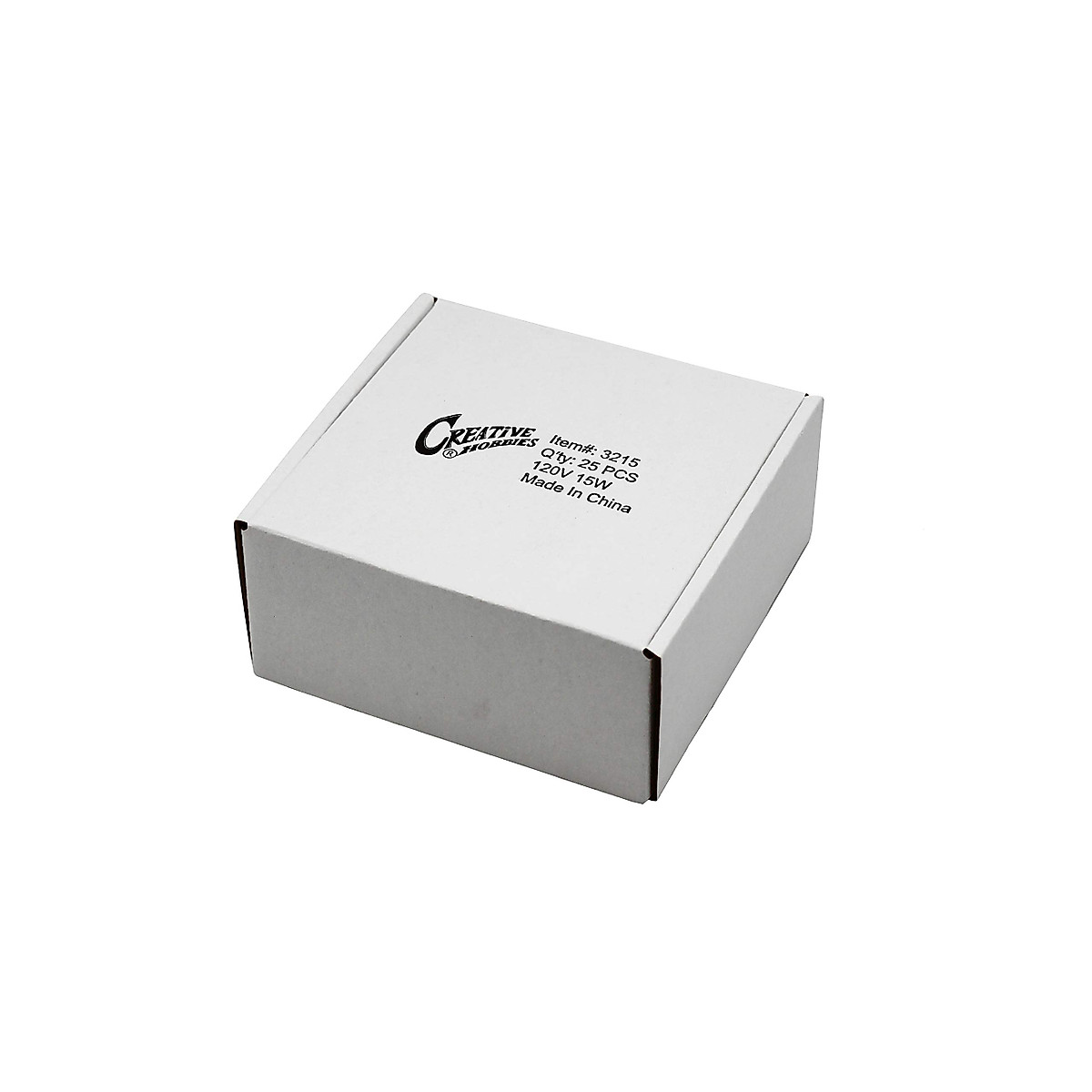 Creative Hobbies Incandescent Replacement Light Bulbs for Wax Warmers, Salt Lamps, Night Lights - 15 Watt, Clear, Steady Burning - Dimmable Bulbs | 25 Pack