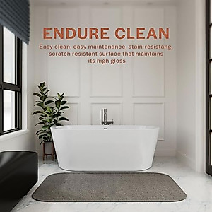 Empava 59" Luxury Acrylic Soaking SPA Tub Modern Stand Alone Custom Contemporary Design Freestanding Bathtubs-FT, FT1505, White-1