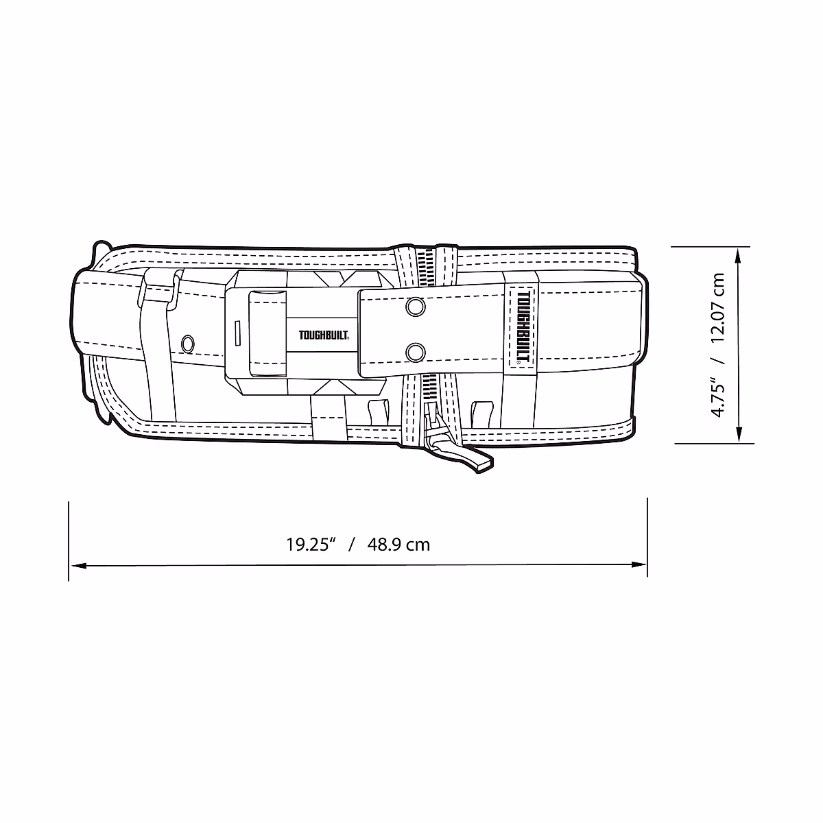 Tough Built - TB-CT-41 Padded Belt for Professionals Durable Buckle