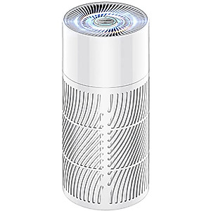 Nuwave Oxypure Air Purifiers 3XL H13 HEPA Filter for Home Bedroom Allergies, 17dB, 360° Air Intake, Removal to 0.1 Micron Smoke Dust Mold Pollen Bacteria Pet Hair Odor, Air Quality Sensor, Energy Star