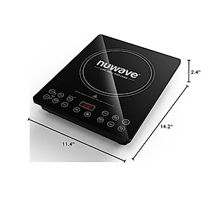 Nuwave Pro Chef Induction Cooktop, Portable, Large 8” Heating Coil, Temp Settings from 100°F - 575°F, Perfect for Commercial & Professional Settings, NSF-Certified, Shatter-Proof Ceramic Glass Surface