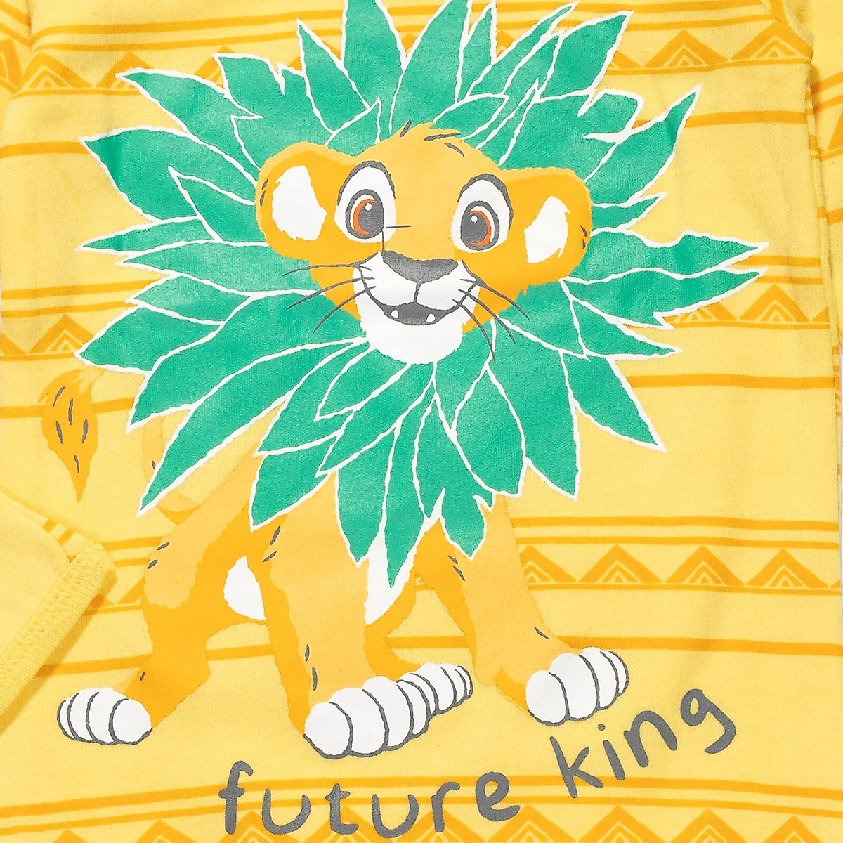 Disney Lion King Simba Newborn Baby Boys 3 Pack Long Sleeve Swaddle Sleeper Gown 0-6 Months Multicolored