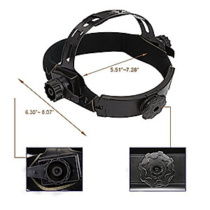 DEKOPRO Welding Helmet - Solar Power Auto Darkening Welding Helmet - Adjustable Shade Range 4/9-13 for Mig Tig - Arc Welder Mask (Blue Eagle)