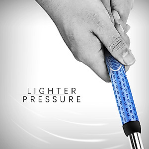 CHAMPKEY Comfortable Polyurethane Golf Grips 13 Pack - Multi Texture Control Golf Club Grips - Come with Full Repair Kits（Blue，Standard）