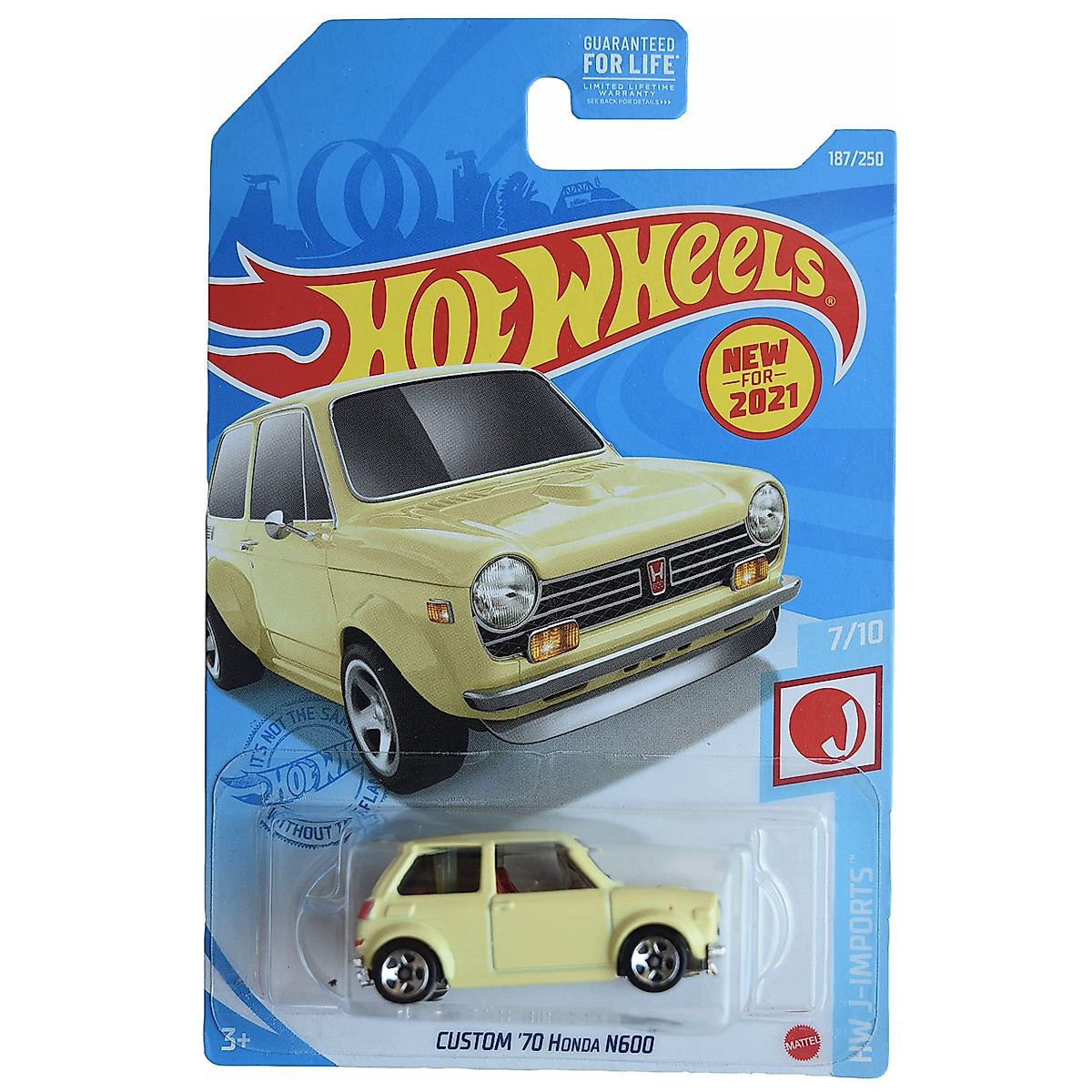 Hot Wheels Custom '70 Honda N600, [Yellow] J-Imports 7/10