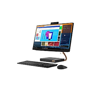 Lenovo 2022 IdeaCentre 5 AIO, 23.8 IPS, FHD, Intel i5-10400T, NO DVD-RW, IR Camera, Win 10 Pro, Black, Wireless Charger, 3 Year onsite (16GB RAM | 256GB SSD)
