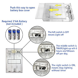 yongzhenlite 4 Pack Battery Operated Fairy Lights with Timer, Led Mini Lights for Christmas and Halloween Lighting Decoration, 6 Hours ON/18 Hours Off,30 Count LEDs,10 Feet (Green)