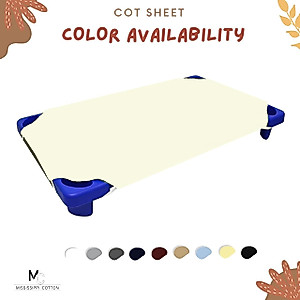 Pack of 12 Cot Sheet for Daycare Preschool Cot Bed -Polyblend Fabric with Corner Elastic Cots Sheets Fits On 22" X 52" Inches Size Toddler and Preschool Daycare Cot Ivory 22 X 52 Size