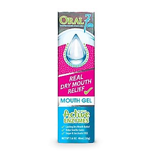Oral7 - Dry Mouth Moisturizing Mouth Gel Containing Enzymes, Soothes and Protects Gums, Lasting Dry Mouth Relief, Promotes Gum Health and Fresh Breath, Oral Care and Dry Mouth Products 1.6oz 2 Pack