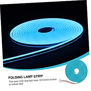 DOITOOL 1 Set Neon Strip Flexible Neon Light Strips Led Flexible Tube Lights Led Strip Lights Flexible Neon Light Rope Flexible Neon Rope Led Neon RGB Bar Tape Winter Plastic Flexible Pipe