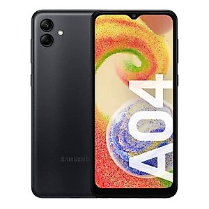 SAMSUNG Galaxy A04 4G LTE (64GB + 4GB) Unlocked Worldwide (Only T-Mobile/Mint/Metro USA Market) 6.5" 50MP Dual Camera + (w/Fast Car Charger) (Black)