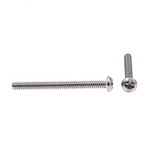Prime-Line 9003284 Machine Screw, Round Head, Slotted/Phillips Combo, #6-32 X 1-1/2 in, Grade 18-8 Stainless Steel, Pack of 25