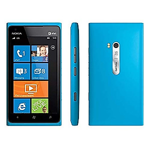 Nokia Lumia 900 AT&T GSM Unlocked 4G LTE Windows 7.5 Smartphone - Cyan Blue