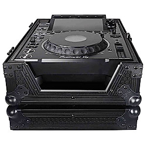ProX XS-CDBL Flight Case for Pioneer CDJ-3000 DJS-1000 Denon SC6000 PRIME Large Format CD-Media Player Black on Black