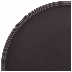 Stone Lain Stoneware Round Dinner Plates Set, 4-Piece, Black Matte