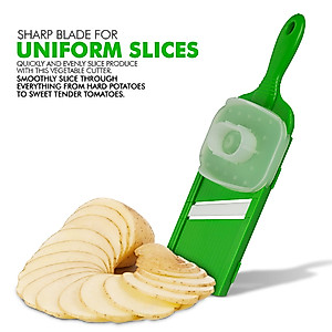 Mandoline Slicer Ceramic Blade Hand Guard Grater Kitchen Cutter Onion Potato Vegetables, Exultimate