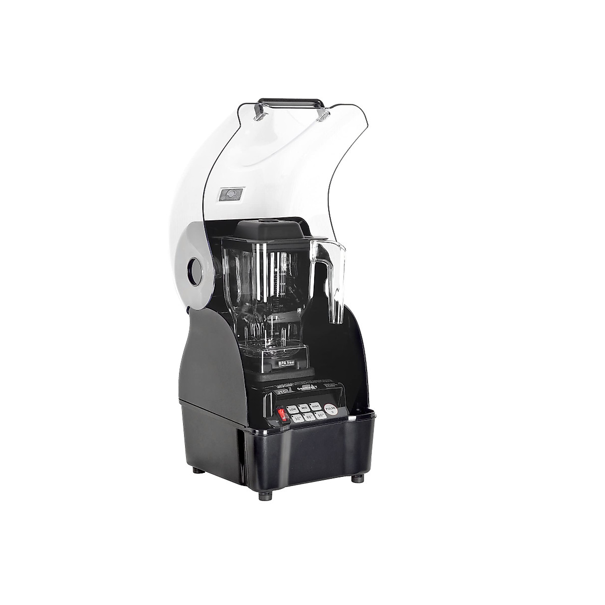 OmniBlend Omni-Q TM-800BQ Commercial Quiet Smoothie Blender, Full Sound Enclosure, 1.5 Liter BPA-Free Container, Self Cleaning, Heavy Duty 3 Speed (Black)