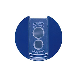 Staedtler Double Hole Pencil Sharpener, Two Holes for Standard Pencils, Large Colored Pencils, and Makeup Pencils, 512 006