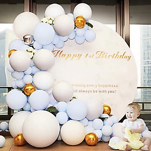 FEELMOMNNT 84 pcs White Balloons Different Sizes 5/12/18 inch White Latex Balloons White Balloon Garland Arch for Birthday Party Graduation Holiday Wedding Baby Shower Anniversary Party Decoration