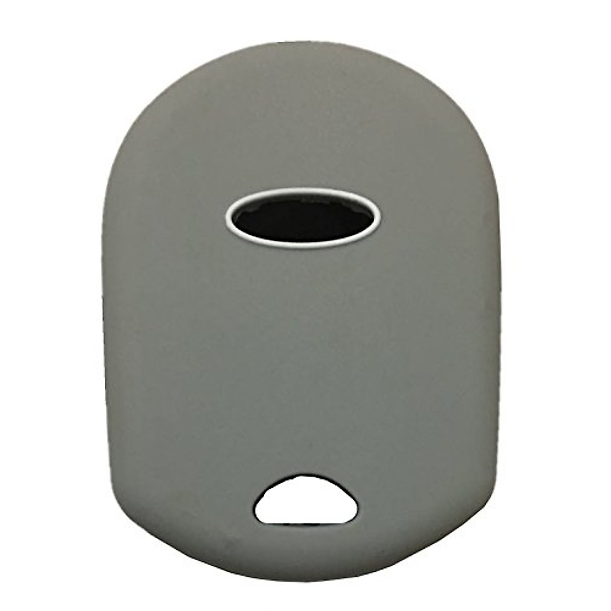 KAWIHEN Silicone Key Fob Cover Compatible with Ford Lincoln Mercury 4 buttons OUCD6000022 164-R8046 164-R7040 CWTWB1U722 (Gray)