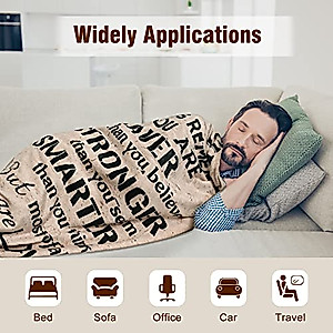 Gifts for Brother Blanket - Brother Gift from Sister - Brother Gifts - Brother Birthday Gift - Birthday Gifts for Men - Soft Flannel Throw Blankets for Bed Sofa Couch Travel Beach (Wolf, 50x60 in)