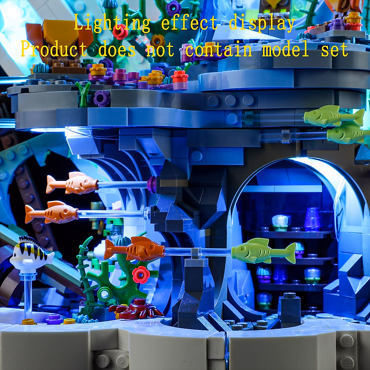 GEAMENT LED Light Kit Compatible with Lego The Little Mermaid Royal Clamshell - for 43225 Model Set (Model Set Not Included)