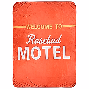 CultureFly Schitt's Creek Rosebud Motel Plush Fleece Throw Blanket