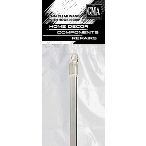 48 Inches Long Clear Blind Tilt Wand Replacement with Hook and Grip (2 Piece Pack)