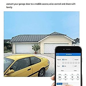 MHCOZY Updated WiFi Wireless Smart Switch Inching Self-Locking Relay Module,Set Inching Time from 0.5 Second to 1 Hour,be Applied to Access Control,DIY WiFi Garage Door Opener (7-32V with 433Mhz RF)