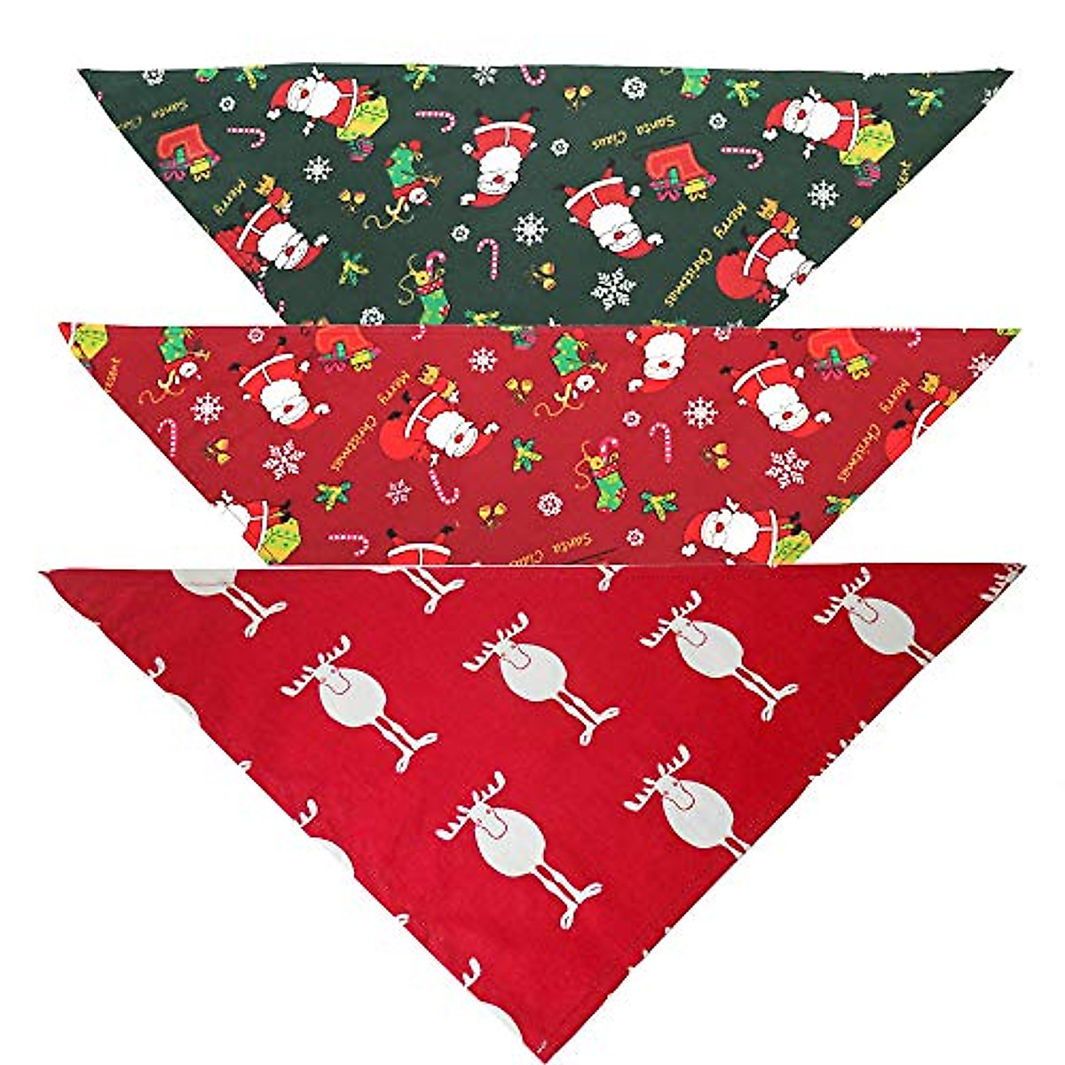 Professional*Bags AUPET 3 Pieces Christmas Dog Bandanas Thanksgiving Pet Bandana Halloween Pet Triangle Scarf Neckerchief Washable Dog Bibs for Dog and Cat