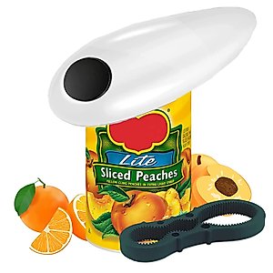 One-Touch Switch Can Opener, Electric Can Opener, Safe Smooth No Sharp Edges Can Opener for Almost Size Can, Can Opener Electric Best Kitchen Gadgets for Chefs, Arthritis and Seniors