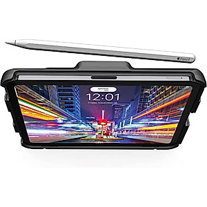 PIVOT T21A Tablet Case - Fits iPad Mini (6th gen.) - 360 Degree Protection - for Professional Pilots, General Aviation (Sand Body/Black Clip)