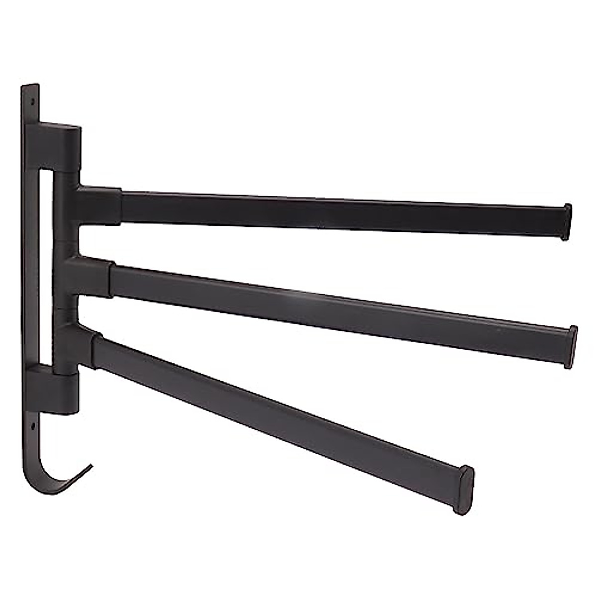 Swivel Towel Rack Hand Towel Bar Bathroom Swing Hanger Towel Rack Holder Wall Mounted Bathroom Corner Hanging Rod(3 Arms)