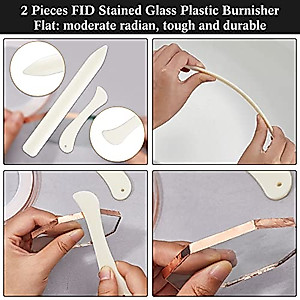 58 Pcs Stained Glass Supplies Glass Cutter Kit Including 8 Pcs Layout Block System 2 Pcs Class Running Breaking and Heavy Duty Glass Cutting Tool 2 Pcs Storage Bag for Stained Glass Cutting Supplies