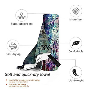 Moslion Quick Dry Hand Towel Galaxy Nebula Universe Dream Catcher Bath Hand Towel Decorative for Bathroom/Kitchen 15x31 Inch