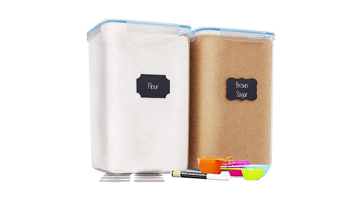Chef's Path Airtight Flour & Sugar Containers - Set of 2