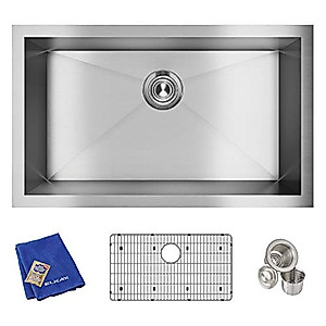 Elkay Crosstown 16 Gauge Stainless Steel, 30-1/2" x 18-1/2" x 10" Single Bowl Undermount Sink Kit