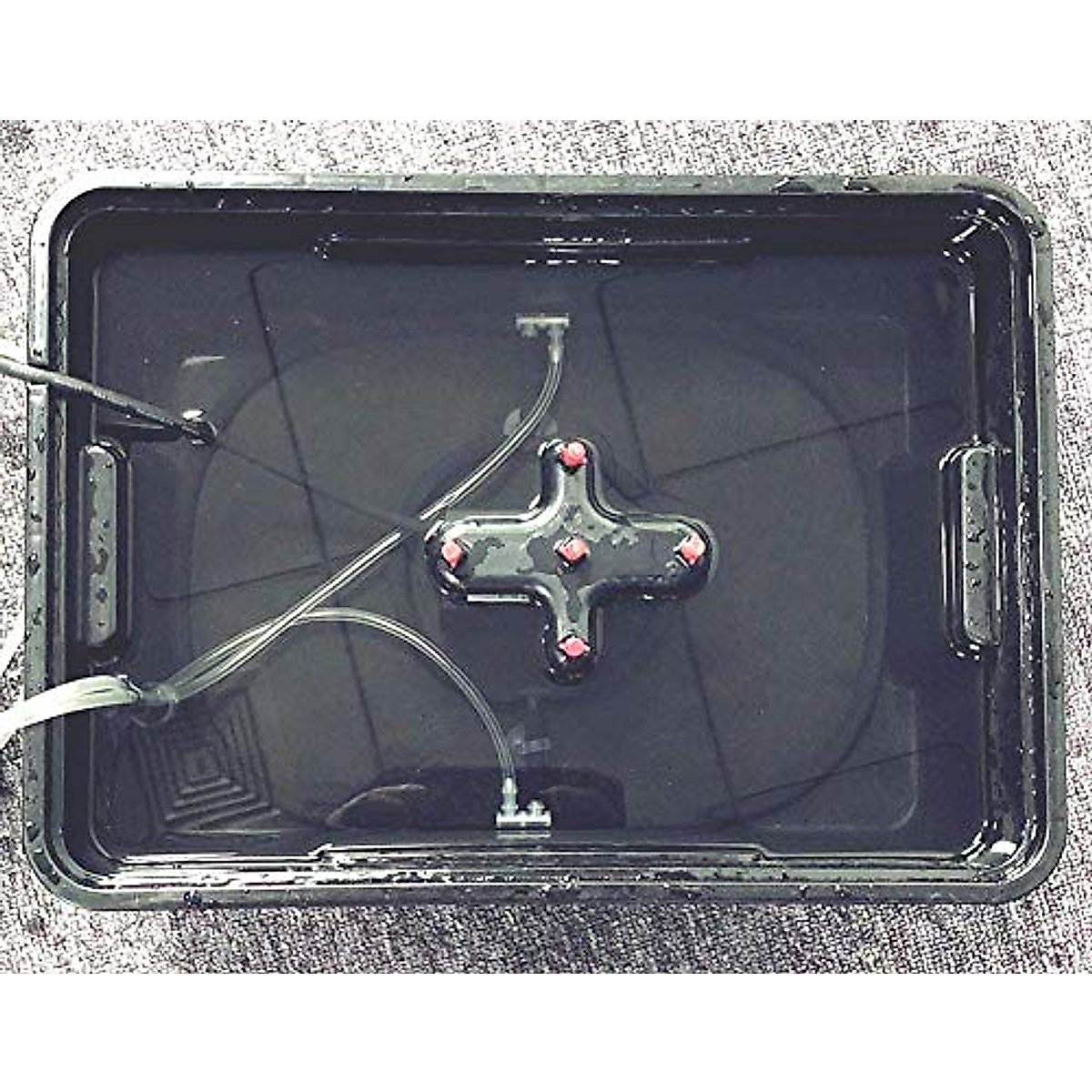 HORTIPOTS Aeroponic Clone Machine 24 site with Oxygen Add-up Air Diffusing Bubbler Kit and Extra 2 inch Neoprene Clone Collars Pack of 72