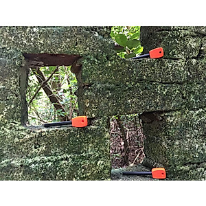 FOSTAR 3 PCS Tactical Ferro (Ferrocerium) Rods, Bushcraft Flint Fire Starter with Easy Grip Handle, 5/16 Inch Thick Waterproof Fire Steel Magnesium Camping Tool Kit (Orange)