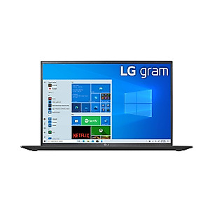LG Gram 16Z90P Laptop 16" IPS Ultra-Lightweight, (2560 x 1600), Intel Evo 11th gen Core i7 , 16GB RAM, 1TB SSD, Windows 11 Upgradeable, Alexa Built-in, 2X USB-C, HDMI, USB-A - Black