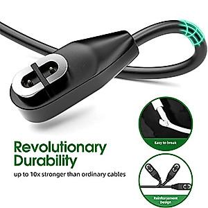 3.3ft & 6ft Shokz Charging Cable [2 Pack Black] aftershokz Headphones Charger Replacement Magnetic Cable for Aeropex AS800, OpenRun, OpenRun Mini, OpenRun Pro, OpenComm Long USB Charge Cord
