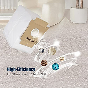 12 Pack Vacuum Bags for iRobot Roomba Bags, Replacement Parts for iRobot Roomba i7 i7+Plus(7550) i3+ i4+ i6+ i8+ j7+ (7550) s9+ I & S & J Series Automatic Dirt Disposal Bags