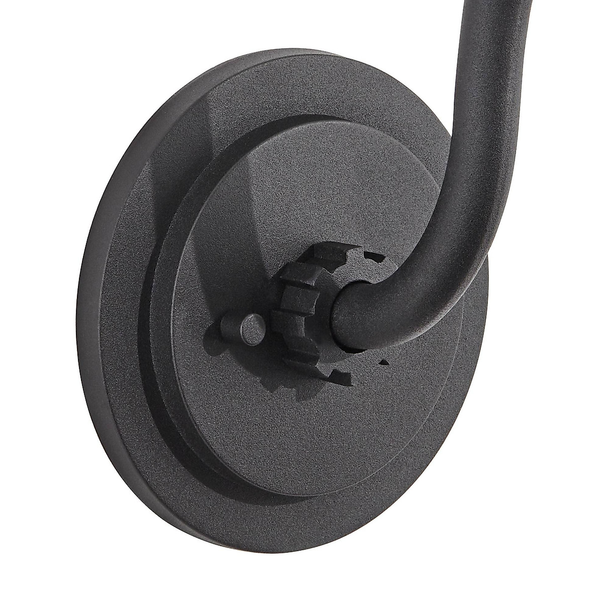 Franklin Iron Works Arnett Rustic Urban Barn Outdoor Wall Light Fixture Smooth Black Aluminum 10 1/2" Gooseneck Arm for Exterior House Porch Patio Outside Deck Garage Yard Front Door Garden Home