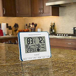 La Crosse Technology 308-1711BL Wireless Weather Station with Heat Index and Dew Point,Teal Blue/White