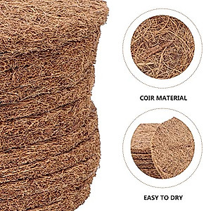 TEHAUX 12pcs Bird Nesting Pad Coconut Fiber Substrate Bird Nest Racing Mat Pigeon Breeding Eggs Materials for Finch Chicken Smalll Animals