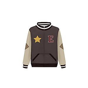Finbald Kids Cosplay Costume Hoodie Pullover Jacket Sweatshirt Coat for Child Boys Girls Brown