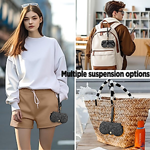 FOREGOER 2pcs Soft Felt Sunglasses Bag, Soft Eyeglass Cases Holder Portable Outdoor Travel Glasses Case Slim Sunglasses Case