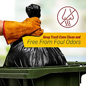 Dyno Products Online 55-Gallon, 1.5 Mil Thick Heavy-Duty Black Trash Bags, 50 Count - Large Plastic Garbage Liners Fits Huge Cans for Home Garden Lawn Yard Recycling Construction & Commercial Use