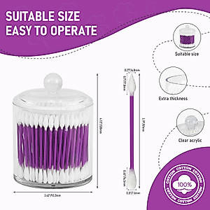 900pcs CGR Precision Cotton Swabs with Pointed and Flattened Tip Cosmetic Makeup Applicator(3x300pcs in bags)