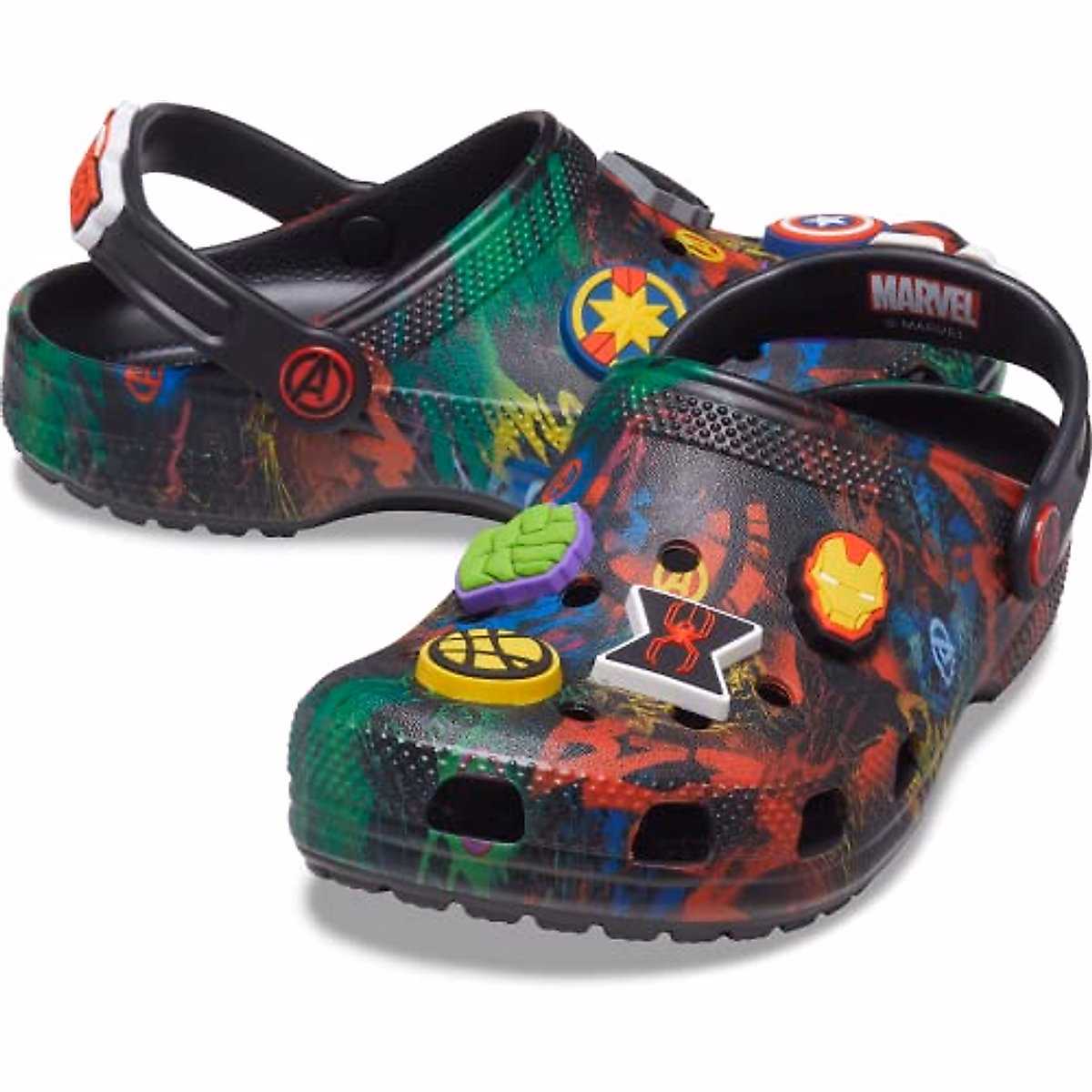 Crocs Kids' Superhero Clog , Marvel/Black, 3 Little Kid